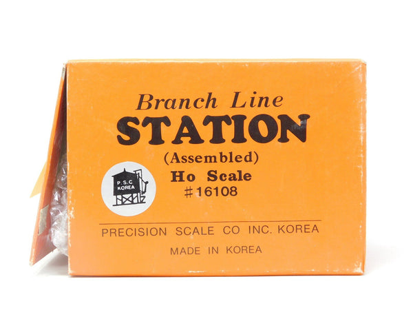 HO 1/87 Scale Precision Scale Co. #16108 Branch Line Station - Model ...