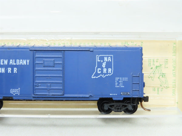 N Scale Micro-Trains MTL Kadee 24314 LNAC 40' Steel Box Car #144 - Blu ...
