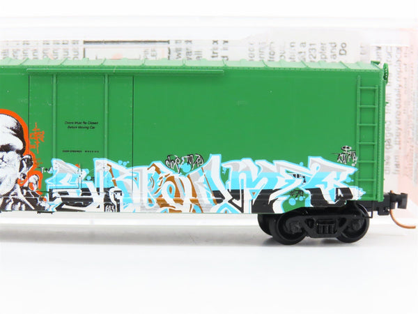 N Micro-Trains MTL GCS Car #8 CP Rail "Warrior" Boxcar #80717 w/ Graff ...