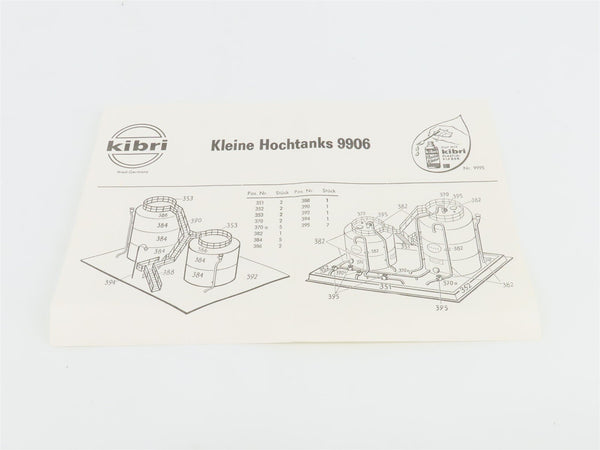 HO 1/87 Scale Kibri Kit 9906 Shell Oil Fuel Tanks - Model Train Market