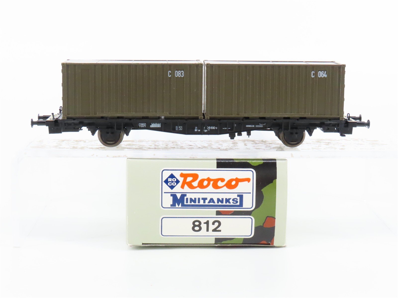 HO Scale Roco Minitanks 812 DB Deutsche Bahn Flat Car w/ Containers ...