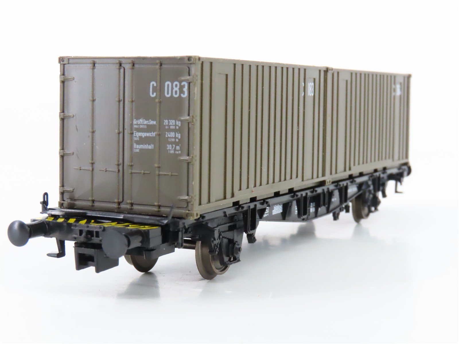 HO Scale Roco Minitanks 812 DB Deutsche Bahn Flat Car w/ Containers ...