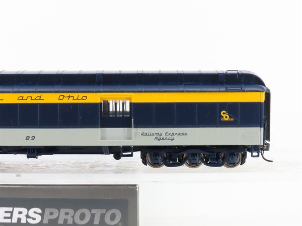 HO Walthers Proto 920-9520 C&O "George Washington" 70' RPO-Baggage Pas ...