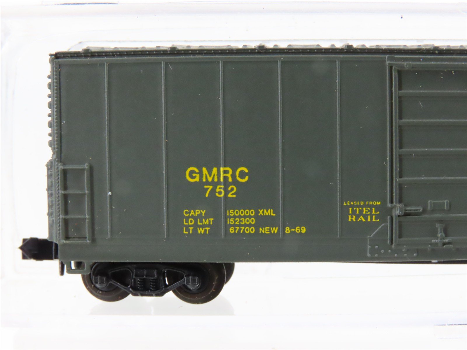 N Scale Bev-Bel Life-Like 4463 GMRC Green Mountain 50' Box Car #752 ...
