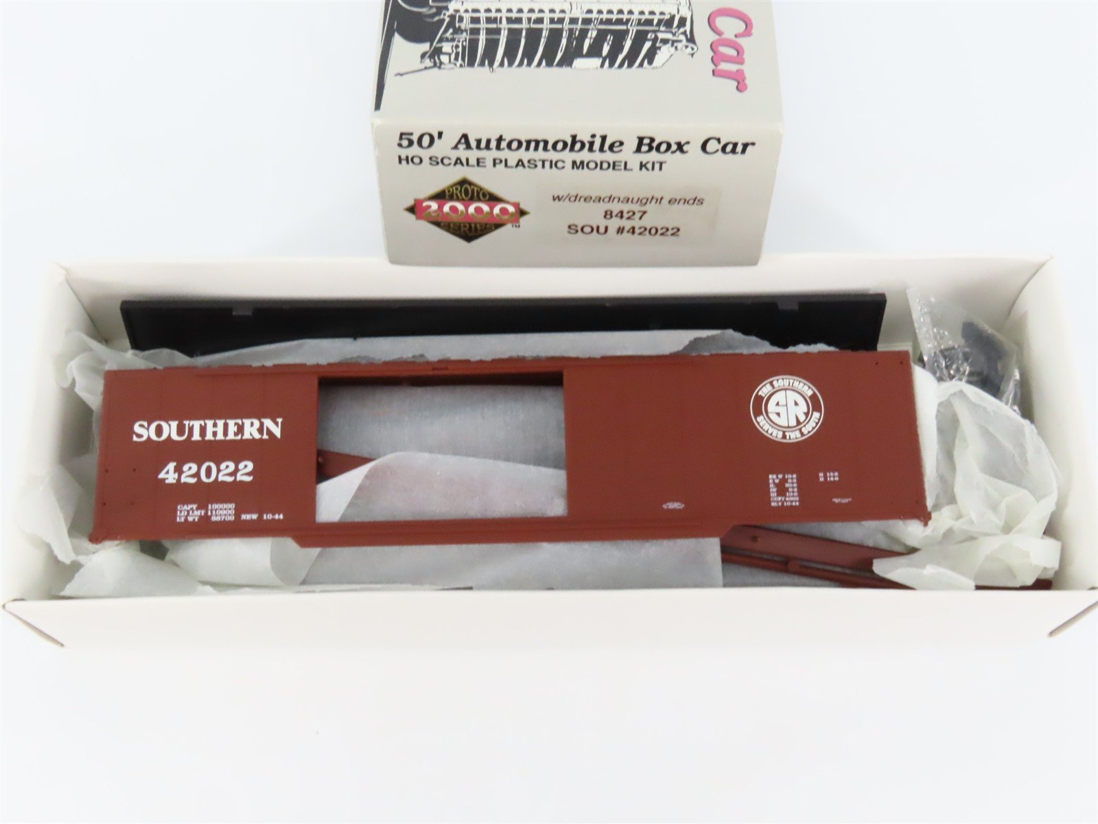 HO Scale PROTO 2000 Kit #8427 SOU Southern Railway 50' Automobile Box ...