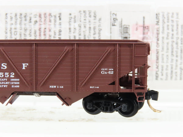 N Scale Micro-Trains MTL 57010 ATSF Santa Fe 2-Bay Composite-Side Hopp ...