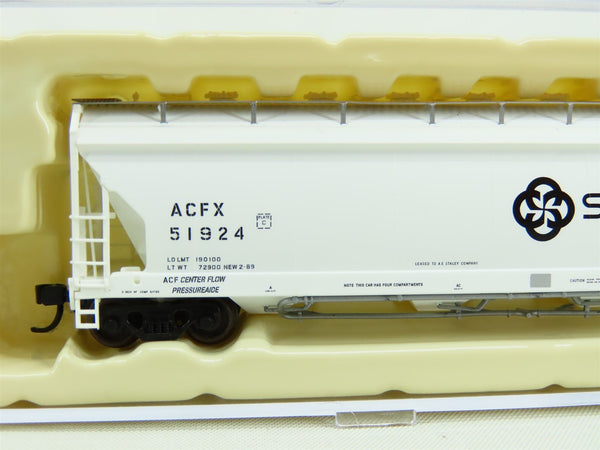 N Scale Atlas 40061 ACFX Staley Pressureaide Center Flow 4-Bay Hopper ...