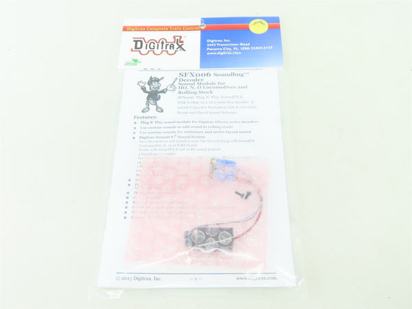 Digitrax Soundbug SFX006 Sound Module & Speaker for DH165 Series Decod ...