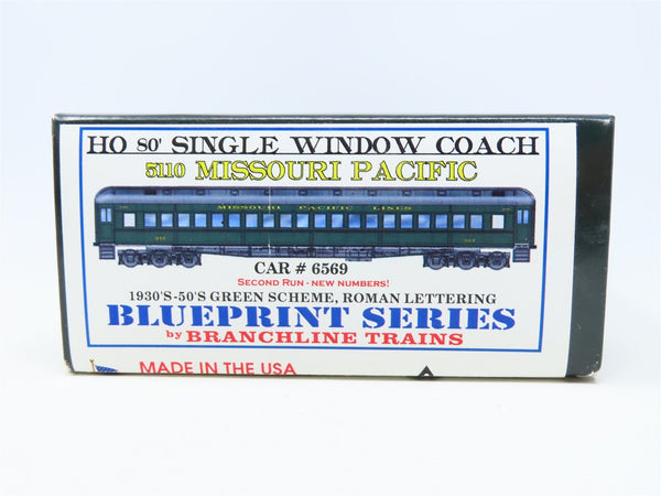HO Branchline Blueprint Series Kit 5110 MP Missouri Pacific 80' Coach ...