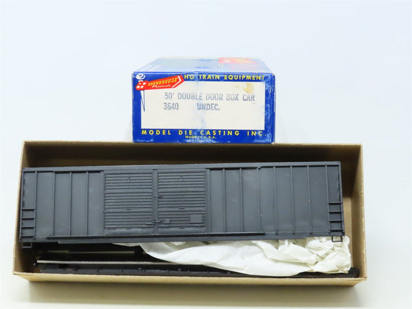 HO Scale Roundhouse Kit 3640 Undecorated 50' Double Door Steel Box Car ...