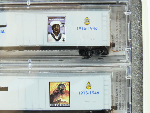 N Micro-Trains MTL 99321060 Battleship Row Pearl Harbor Box Car Set #2 ...