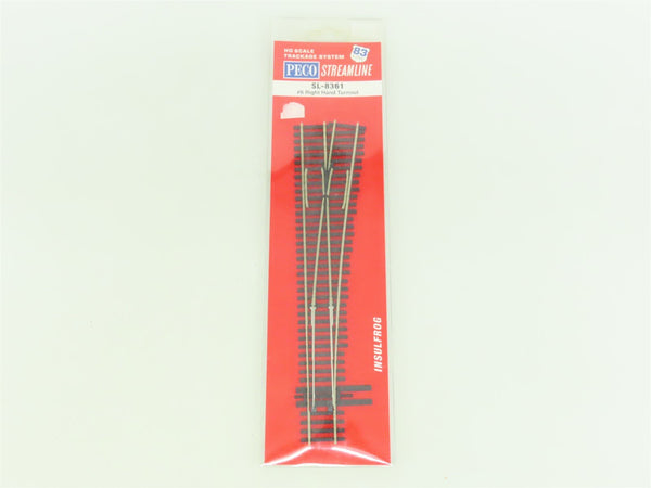 HO Scale PECO Streamline SL-8361 Insulfrog Code 83 #6 Right Hand Turno ...